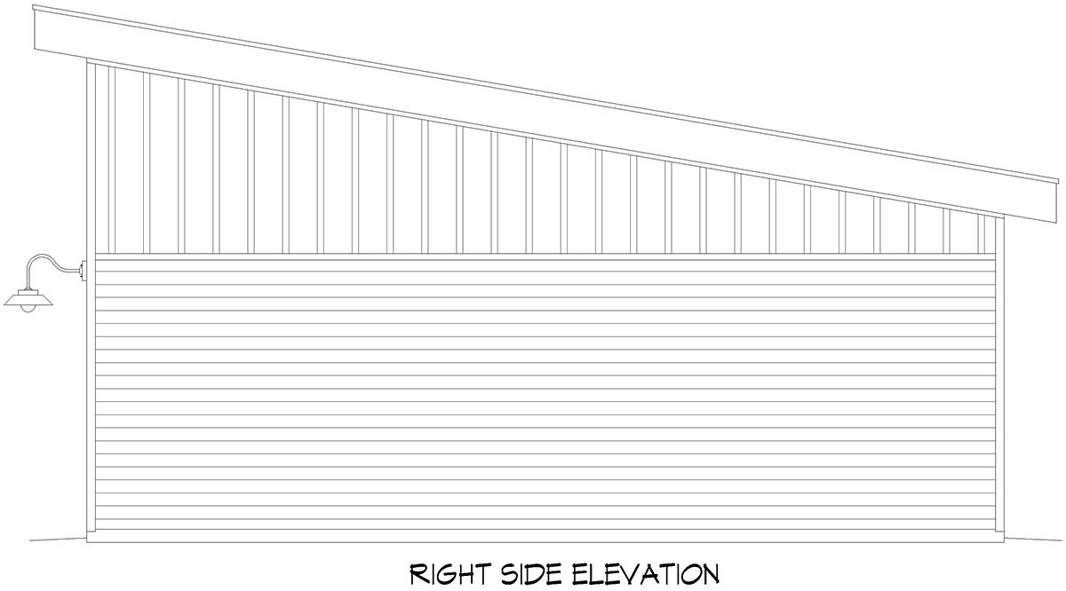 Garage Plan 84829 - 3 Car Garage Modern Style | COOLhouseplans.com