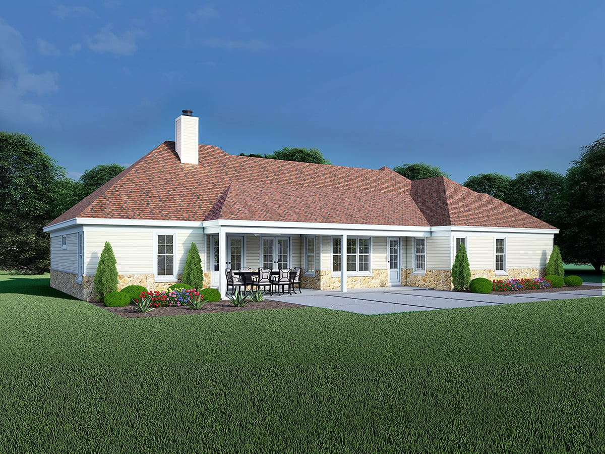House Plan 84838 - Traditional Style with 2000 Sq Ft, 3 Bed, 2 Ba ...