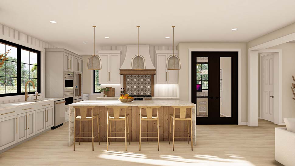 House Plan 84912 - New American Style with 3379 Sq Ft, 5 Bed, 3 B ...