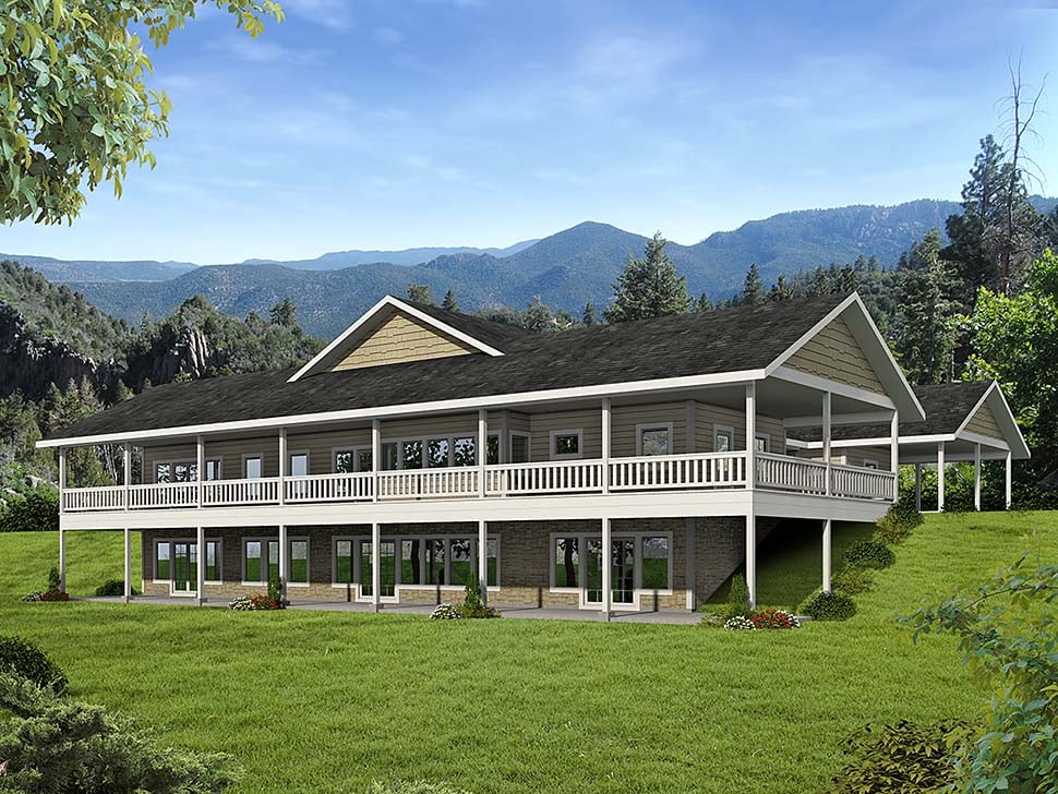 House Plan 85120 - Contemporary Style with 5987 Sq Ft, 4 Bed, 4 B ...