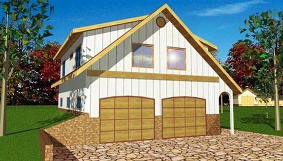 Garage Plan 85211 - 4 Car Garage Apartment