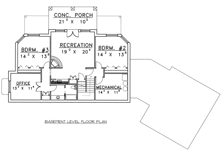 House Plan 85881 - with 3385 Sq Ft, 3 Bed, 2 Bath, 1 Half Bath ...