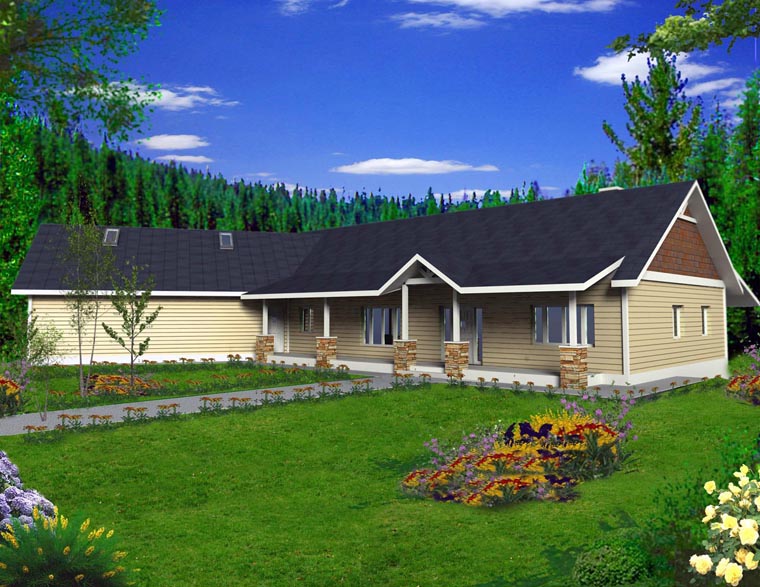 House Plan 85889 - with 2997 Sq Ft, 2 Bed, 2 Bath, 1 Half Bath ...