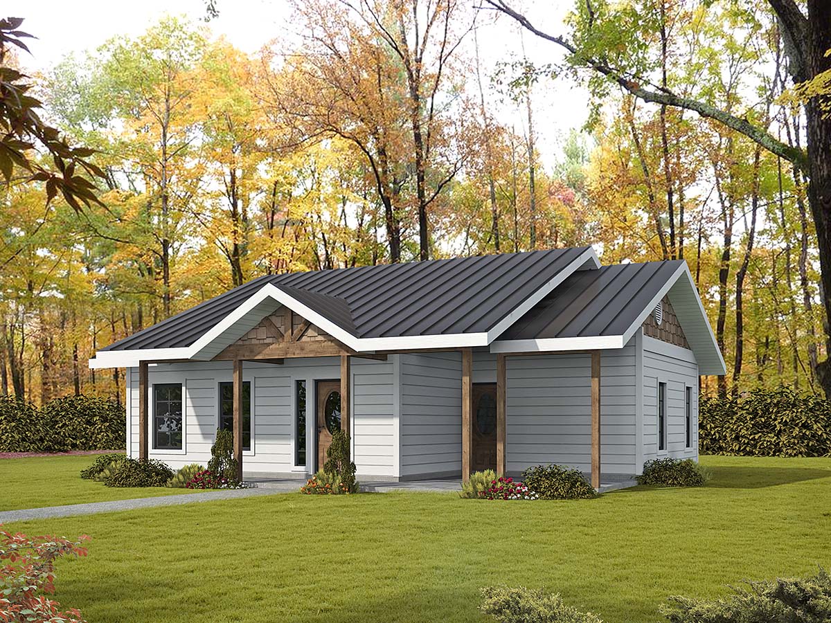 House Plan 86524 - with 810 Sq Ft, 1 Bed, 1 Bath | COOLhouseplans.com