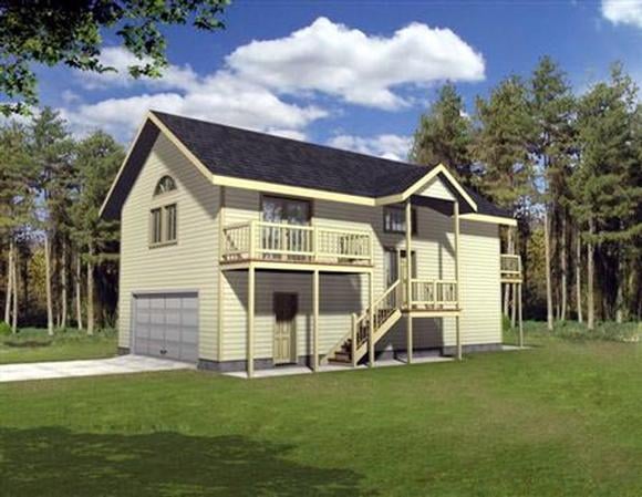 House Plan 86627 - Traditional Style with 1487 Sq Ft, 3 Bed, 3 Ba