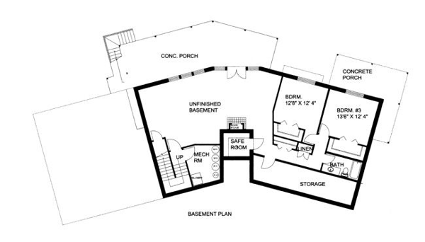 House Plan 86704 - Traditional Style with 3690 Sq Ft, 4 Bed, 4 Ba ...