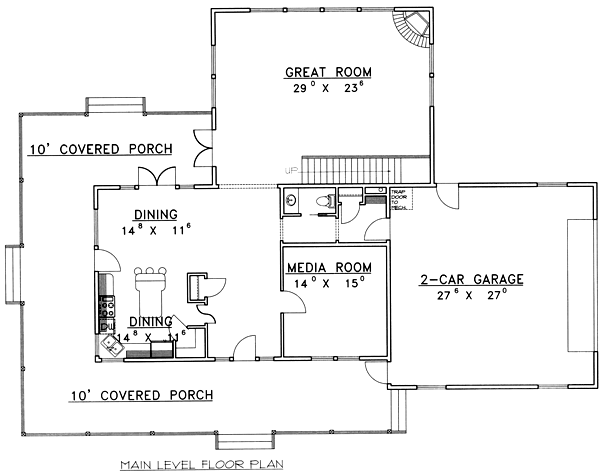 House Plan 86780 - Country Style with 3429 Sq Ft, 3 Bed, 2 Bath,