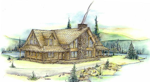 House Plan 87005 - Log Style with 2683 Sq Ft, 3 Bed, 3 Bath ...