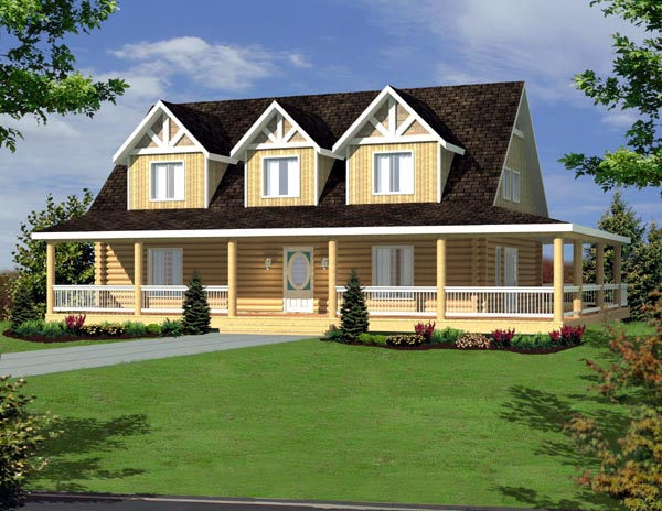 House Plan 87149 - Log Style with 3404 Sq Ft, 4 Bed, 3 Bath ...