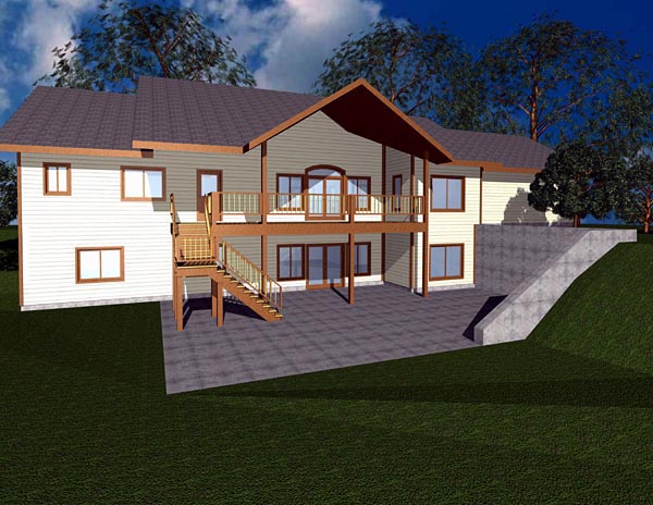 House Plan 87248 - Contemporary Style with 4356 Sq Ft, 5 Bed, 3 B ...