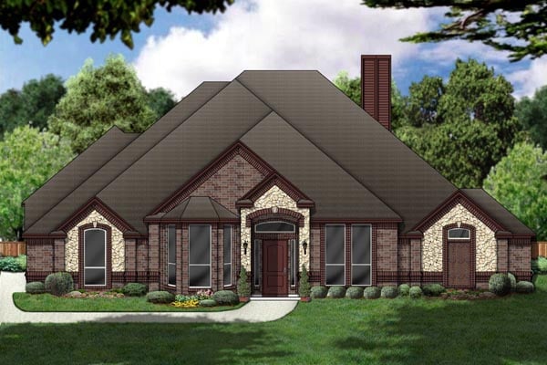 House Plan 87965 - European Style with 2674 Sq Ft, 3 Bed, 2 Bath ...