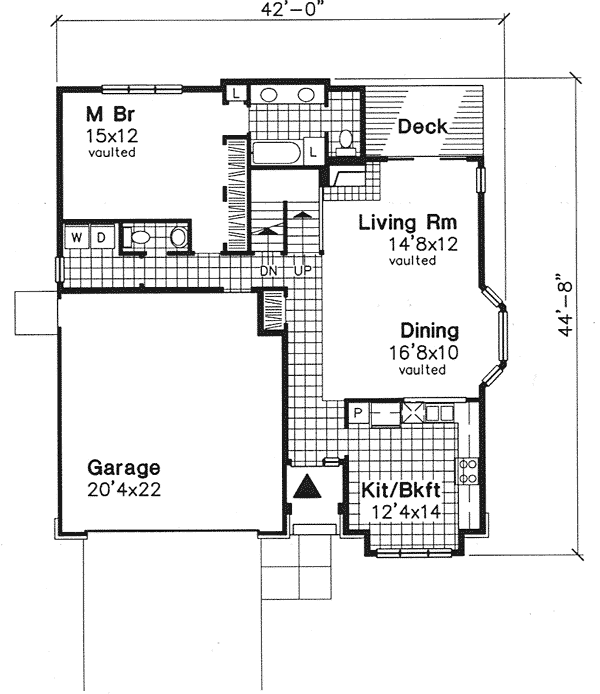 House Plan 88212 - Traditional Style with 1676 Sq Ft, 3 Bed, 2 Ba ...