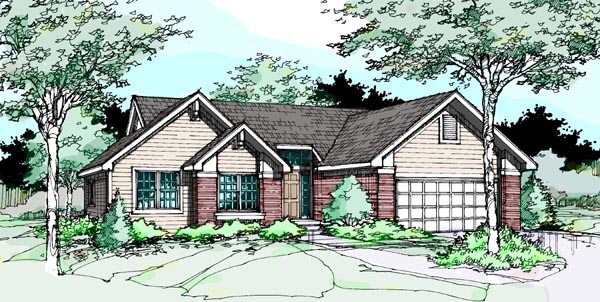 House Plan 88488 - Traditional Style with 1728 Sq Ft, 3 Bed, 2 Ba ...