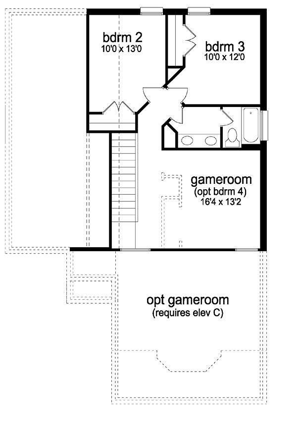 House Plan 88667 - Traditional Style with 1865 Sq Ft, 3 Bed, 2 Ba ...