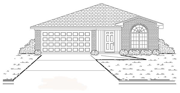 House Plan 89879 - Traditional Style with 1356 Sq Ft, 3 Bed, 2 Ba ...