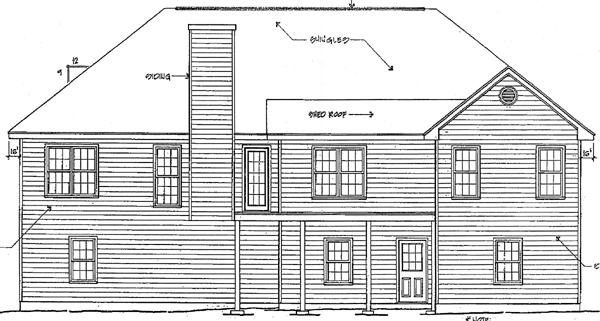 House Plan 90476 - Traditional Style with 1804 Sq Ft, 3 Bed, 2 Ba
