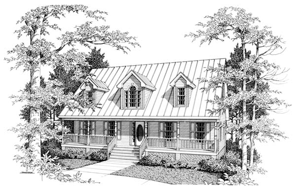 House Plan 90477 - Country Style with 1899 Sq Ft, 3 Bed, 2 Bath ...