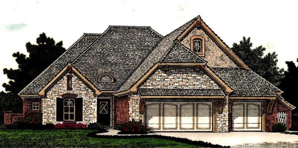 House Plan 92206 - European Style with 1839 Sq Ft, 3 Bed, 2 Bath ...