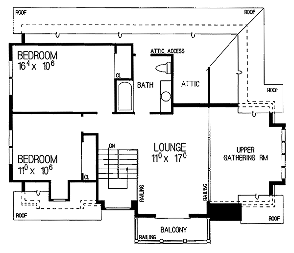 House Plan 95182 - Traditional Style with 1805 Sq Ft, 3 Bed, 2 Ba ...