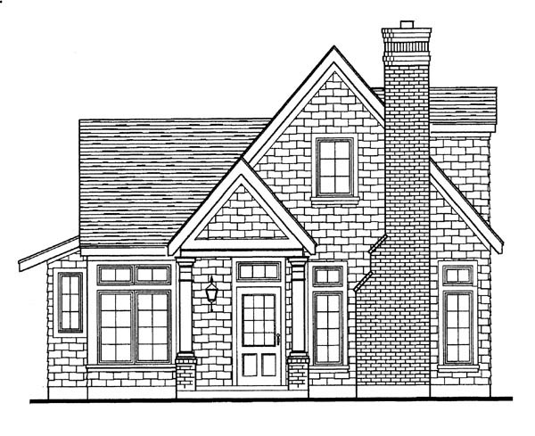 House Plan 95626 - Narrow Lot Style with 1780 Sq Ft, 3 Bed, 2 Bat ...