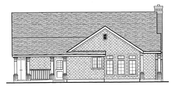 House Plan 95626 - Narrow Lot Style with 1780 Sq Ft, 3 Bed, 2 Bat ...