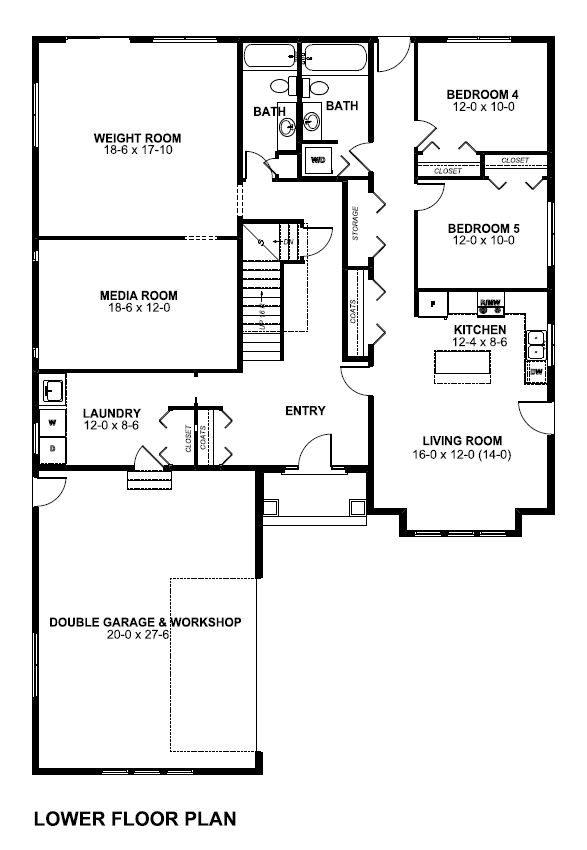 House Plan 96202 - with 4053 Sq Ft, 5 Bed, 4 Bath