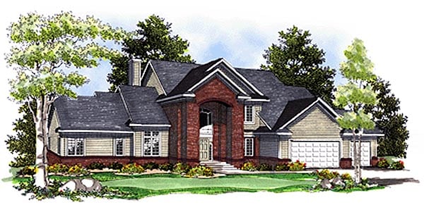 House Plan 97180 - Traditional Style with 3009 Sq Ft, 4 Bed, 3 Ba ...