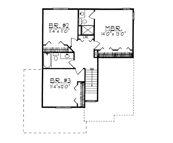 House Plan 97185 - Contemporary Style with 1585 Sq Ft, 3 Bed, 1 B ...