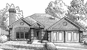 House Plan 97827 - Traditional Style with 1582 Sq Ft, 3 Bed, 2 Ba ...
