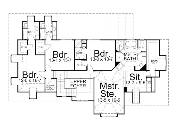 House Plan 98291 - Greek Revival Style with 3720 Sq Ft, 4 Bed, 4 ...