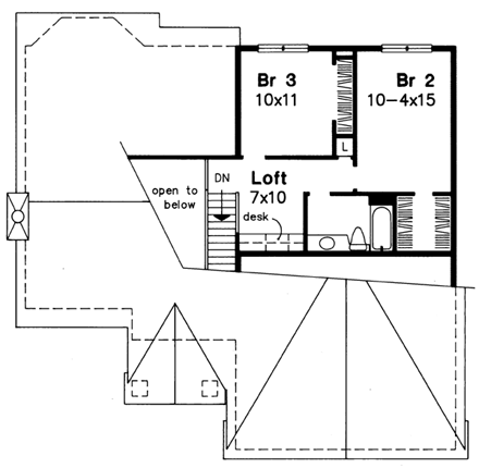 House Plan 98314 - Traditional Style with 1806 Sq Ft, 3 Bed, 2 Ba ...