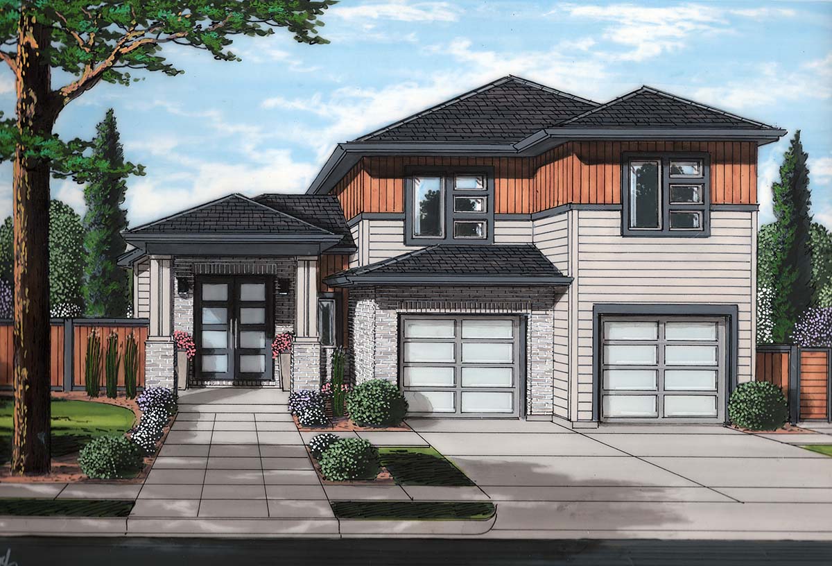 House Plan 98697 - Contemporary Style with 1883 Sq Ft, 3 Bed, 2 B ...