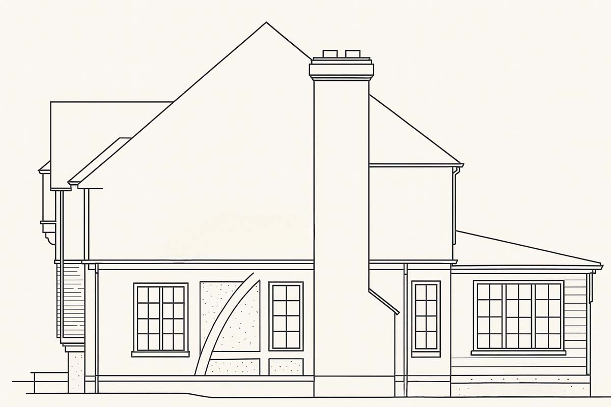 House Plan 99028 - Tudor Style with 3006 Sq Ft, 3 Bed, 2 Bath, 1 ...
