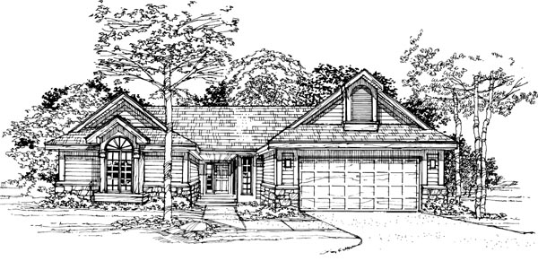 House Plan 99309 - Ranch Style with 1584 Sq Ft, 2 Bed, 2 Bath ...
