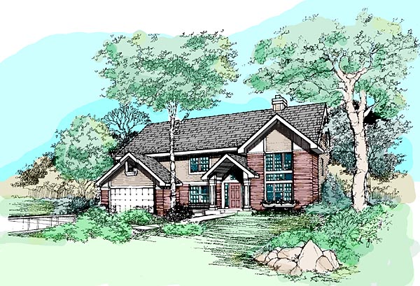 House Plan 99356 - Traditional Style with 2459 Sq Ft, 3 Bed, 2 Ba ...