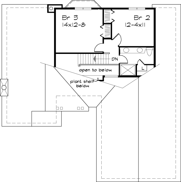 House Plan 99358 - Traditional Style with 2020 Sq Ft, 3 Bed, 2 Ba ...