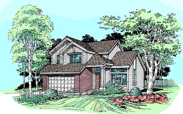 House Plan 99359 - Traditional Style with 1722 Sq Ft, 3 Bed, 2 Ba ...